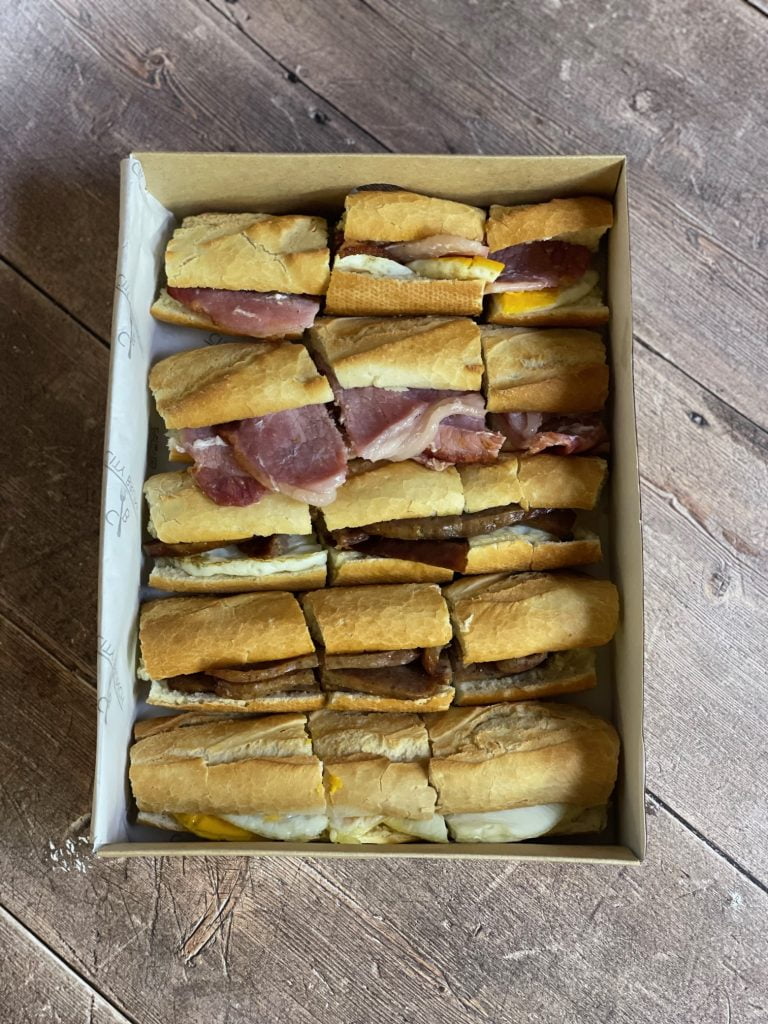 Hot Baguette Breakfast Box - City Brunch | Corporate Catering